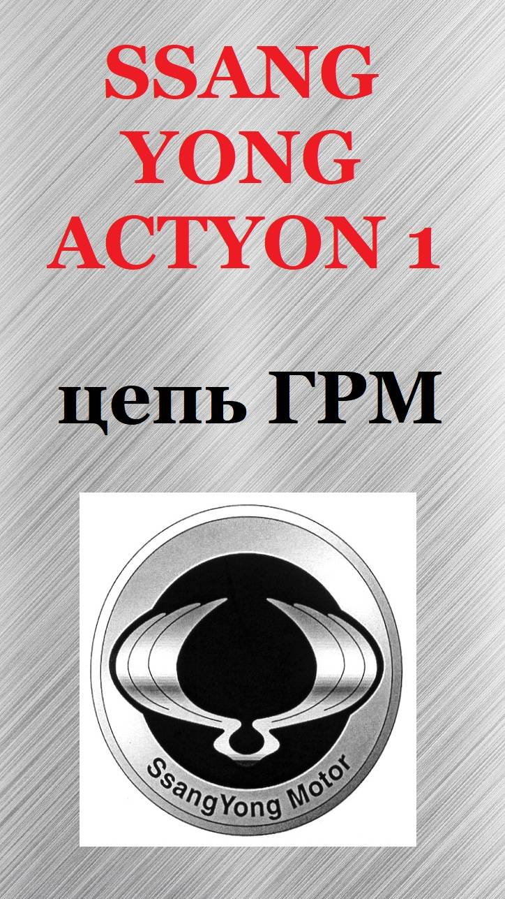 Ssang Yong Actyon 1, Sports. D20DT цепь ГРМ. Осмотр эндоскопом.