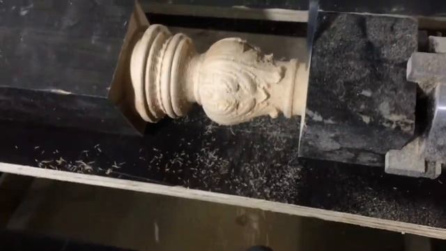 Фрезеровка балясины. 4х осевой фрезерный ЧПУ станок по дереву