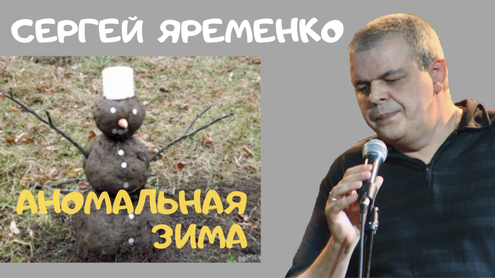 Песня "Аномальная зима". Исполняет автор Сергей яременко