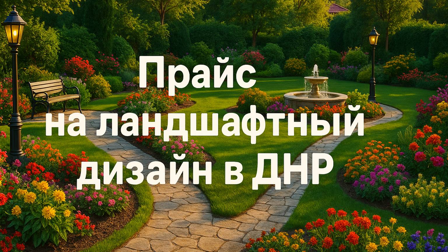 Обзор прайса "Ландшафтный дизайн" от "Мастер в ДНР"