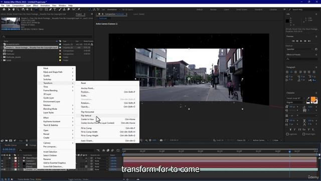 5. Create Rain Fx by Trapcode Particular Plugin