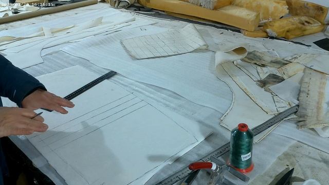 Обьемнапя строчка элементов диванов катеров