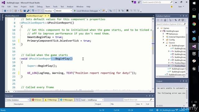 [Udemy UE4 C++] 059 Runtime Messages for Feedback