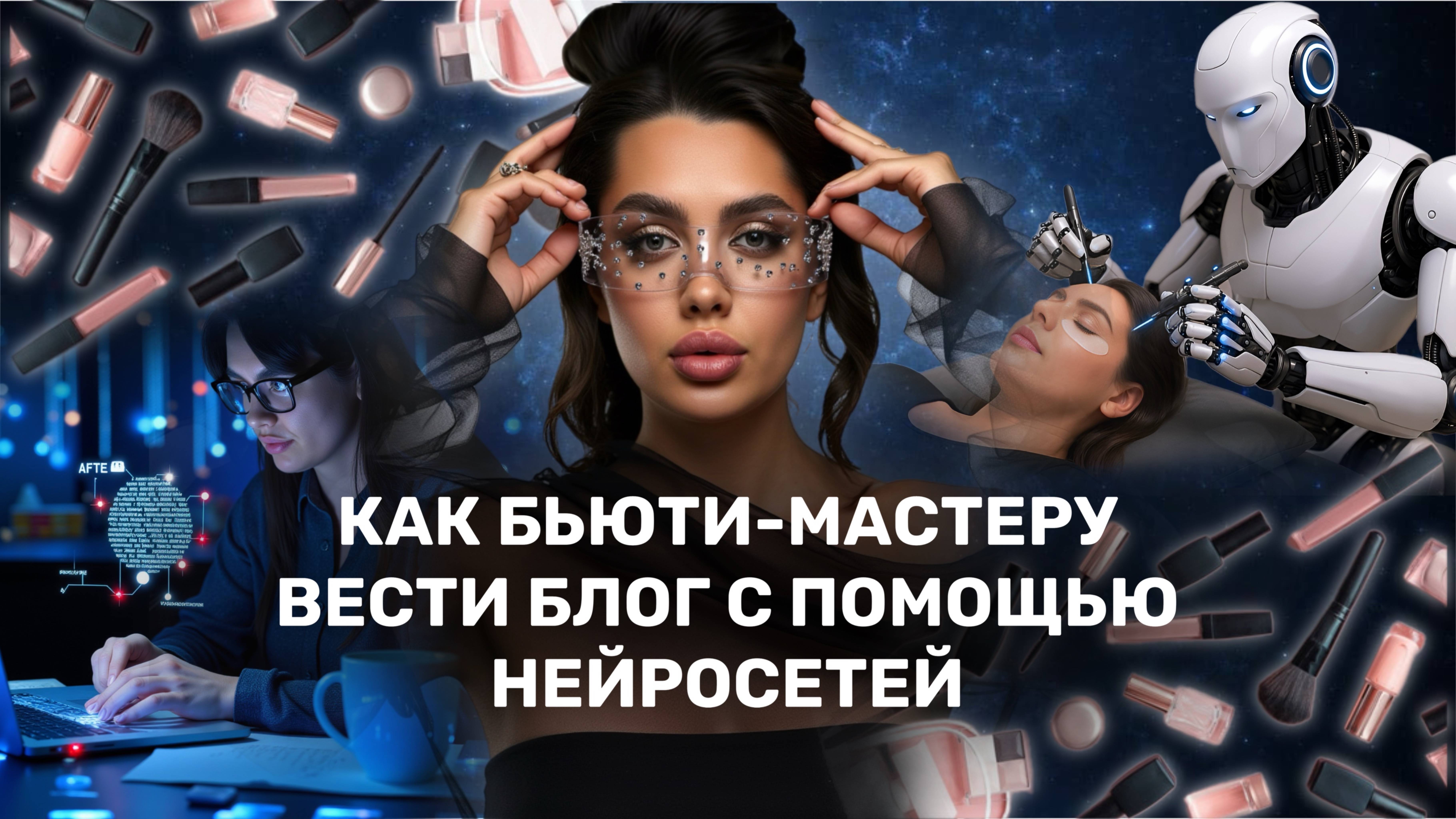 Как бьюти-мастеру вести блок с помощью нейросетей за 0 ₽/мес
