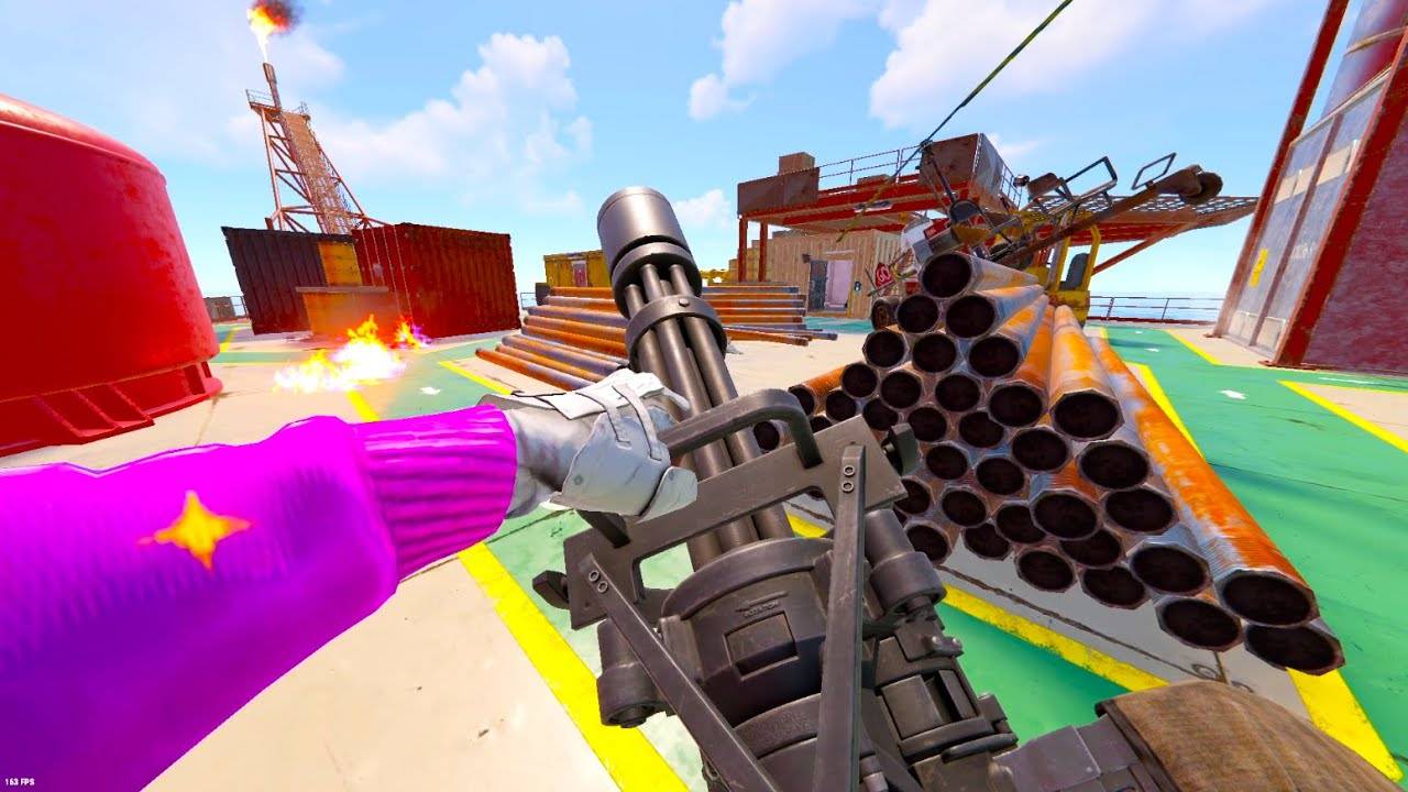 Бесстрашное соло на сервере 750 онлайном - Rust