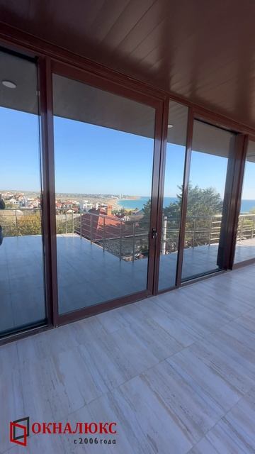 Остекление дома в алюминиевом профиле со стеклопакетами Silver. ОКНАЛЮКС Севастополь