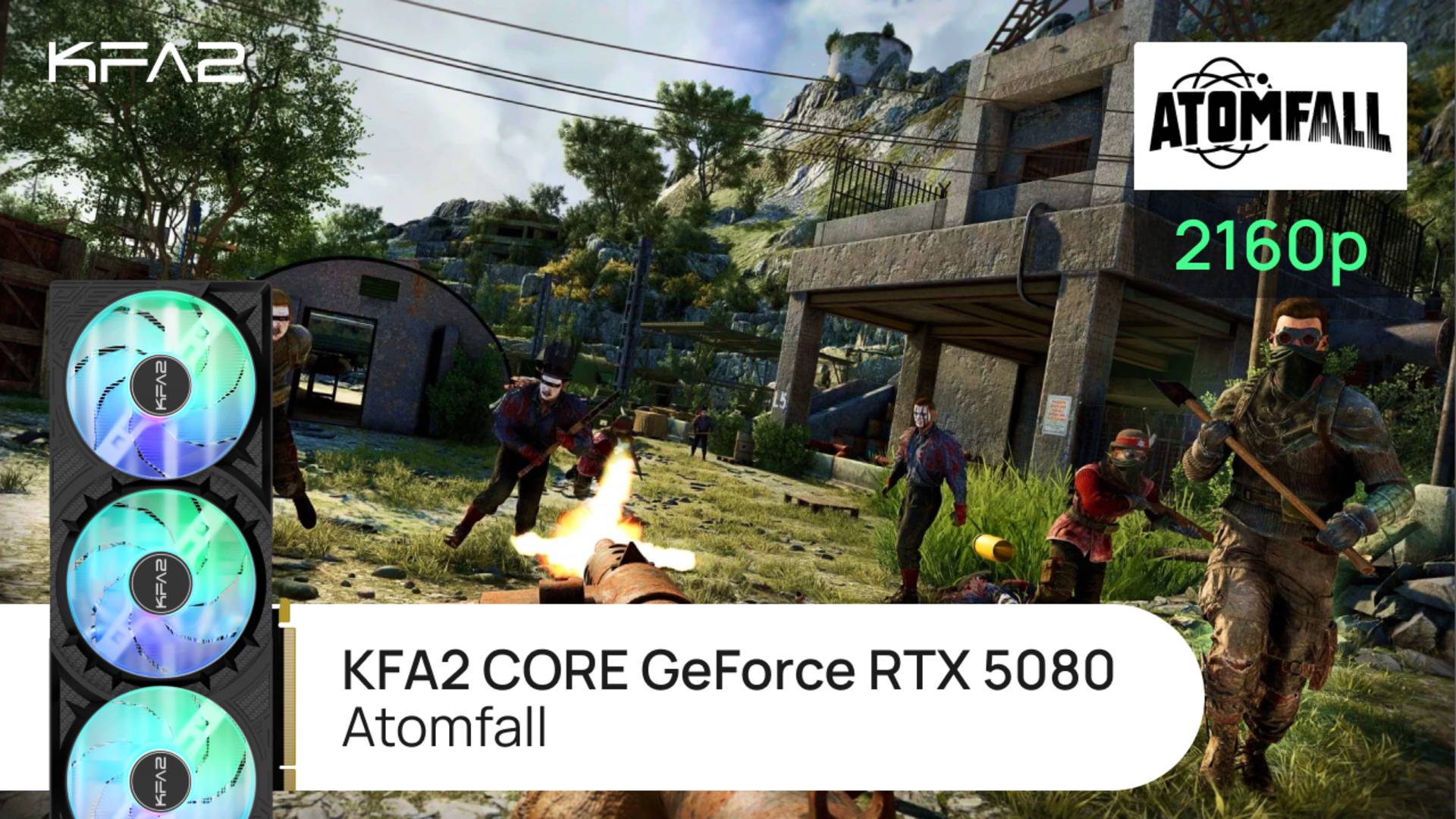Тест видеокарты KFA2 CORE GeForce RTX 5080 Black в Atomfall | 2160p (4K) разрешение