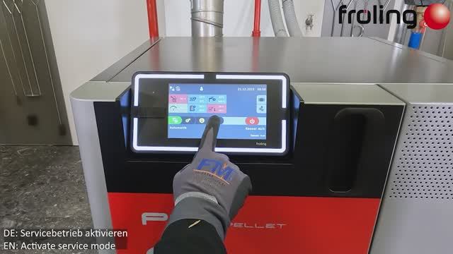 Обслуживание котла Froling PE1