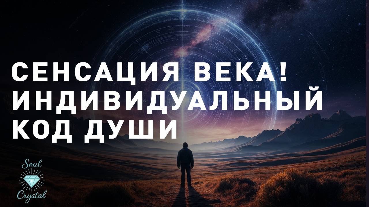 СЕНСАЦИЯ ВЕКА! ОТКРЫТИЕ ИНДИВИДУАЛЬНОГО КОДА ДУШИ! Такого еще не было! Мы спасены!