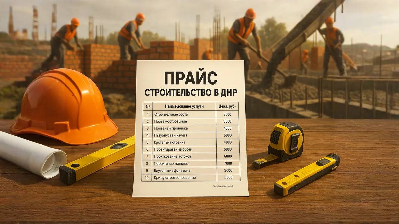 Обзор прайса "Строительство" от "Мастер в ДНР"