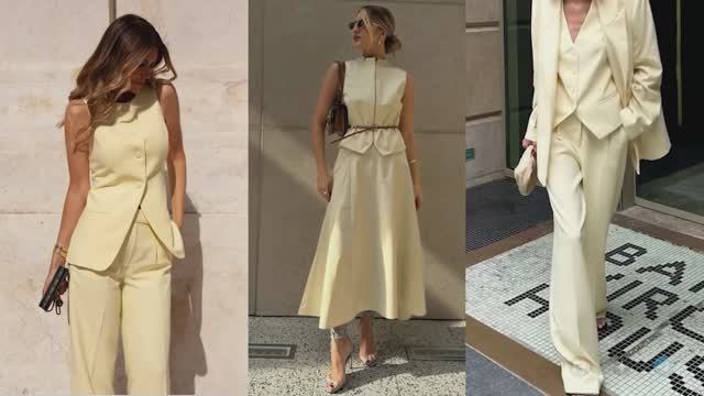 Весна 2025 Повседневные образы в модных оттенках