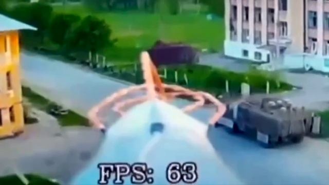 Залёт FPV прямо в десант противника