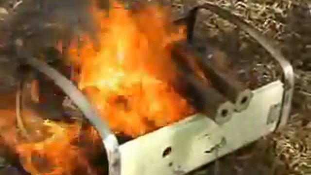 Горение топливных брикетов