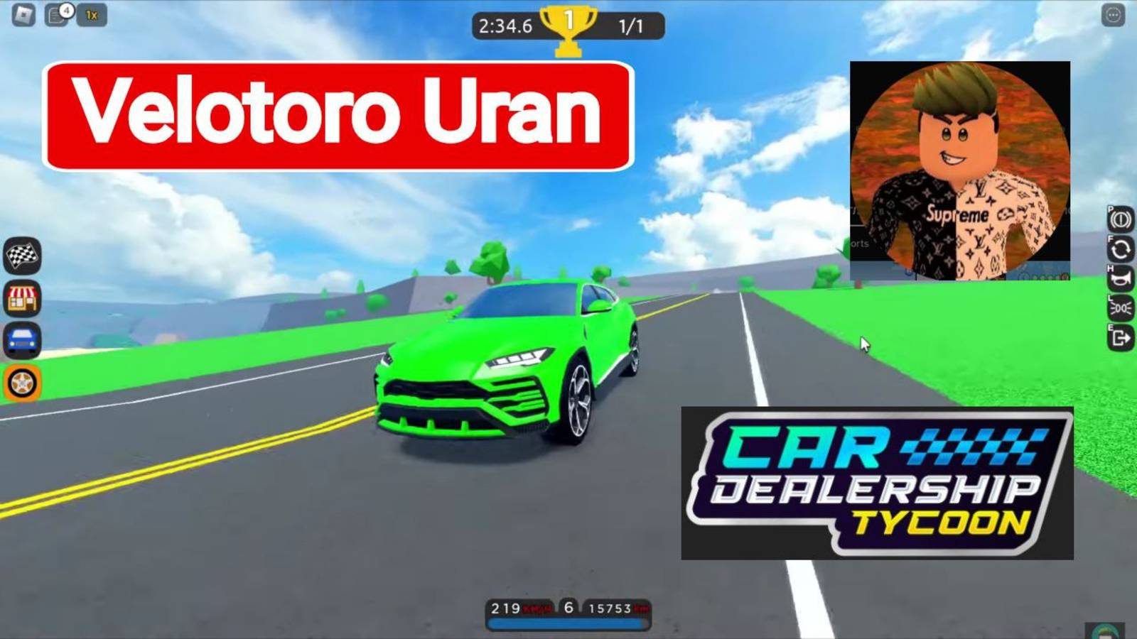 УДАЛЁННАЯ ЛАМБА Velotoro Uran for 150,000$ CDT Test Обзор на Ламбо Урус в КДТ Car Dealership Tycoon