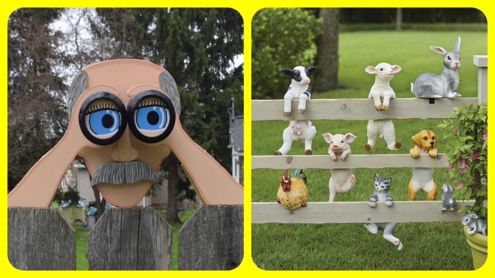 Декоративные фигурки для забора 🐶