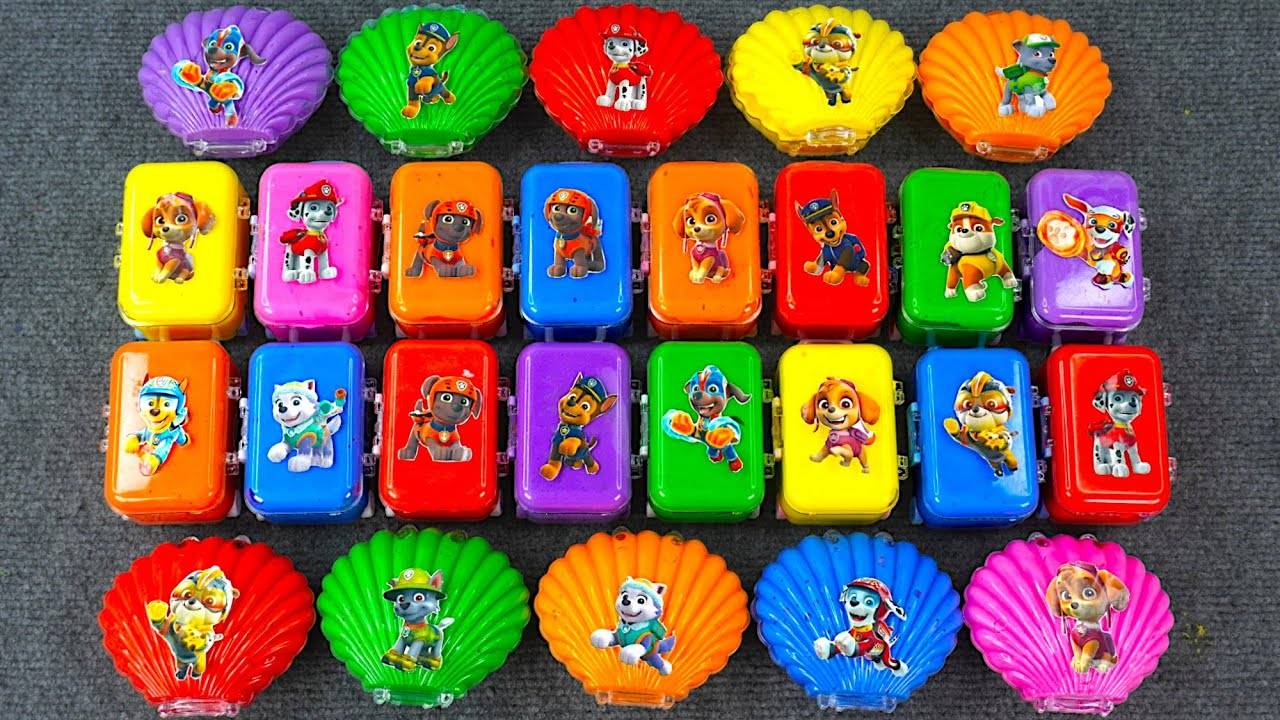 🐾✨ Вечеринка с сюрпризами Щенячьего патруля для малышей! Слайм Скай, Чейзом, Маршаллом и друзьями