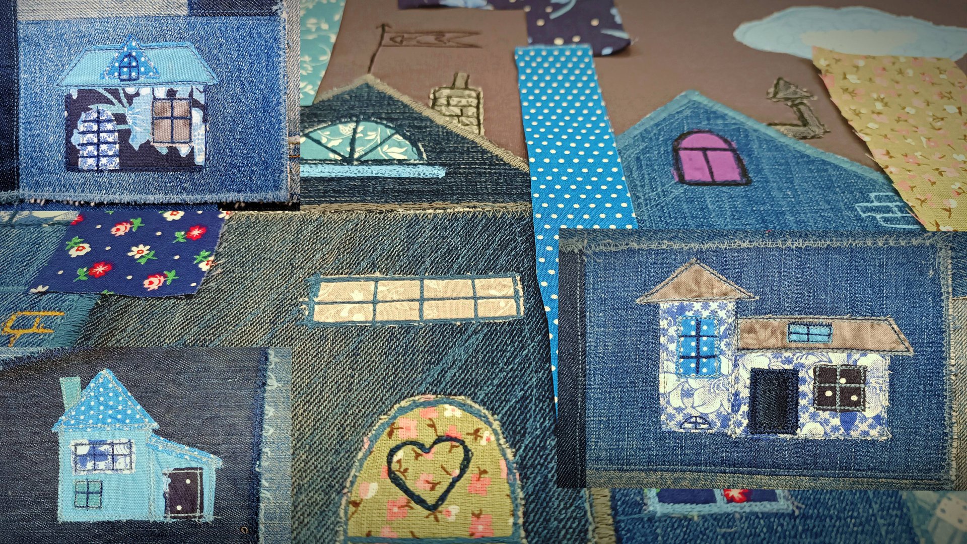 Замечательная техника для любой швейной машинки. Просто из небольших лоскутков.