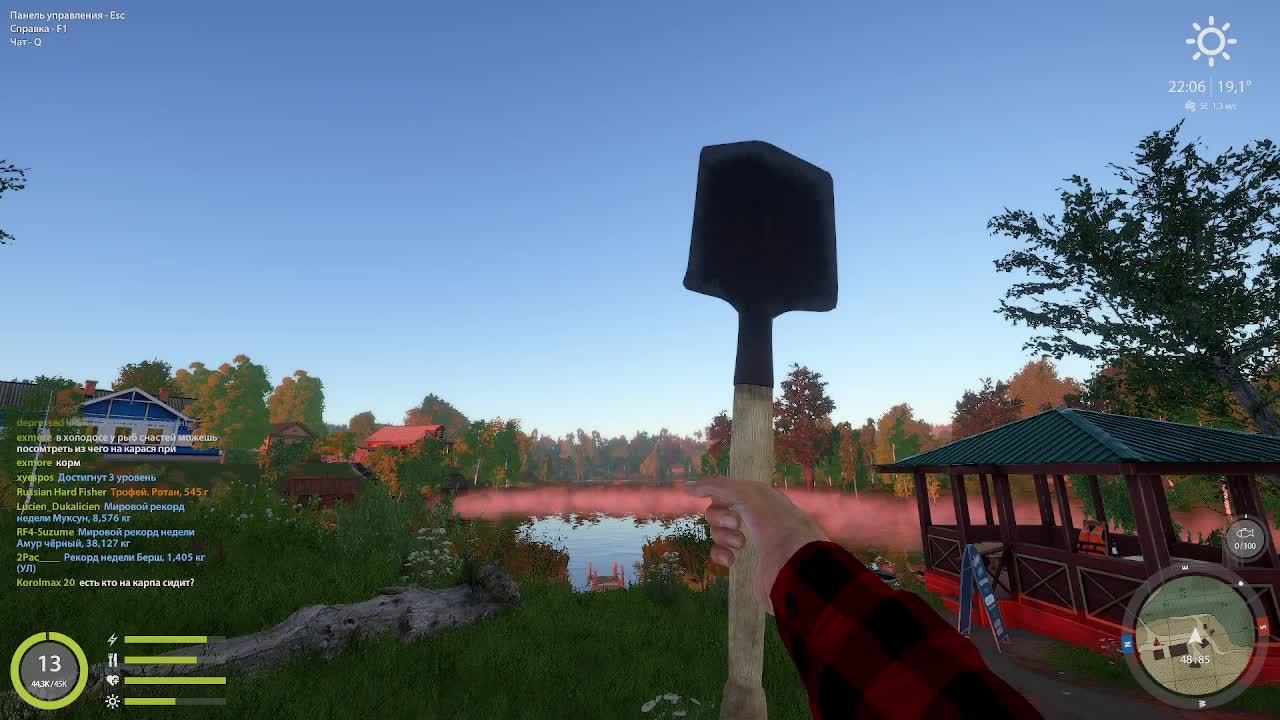 Русская рыбалка 4. Поймать 5 окуней на спининг.