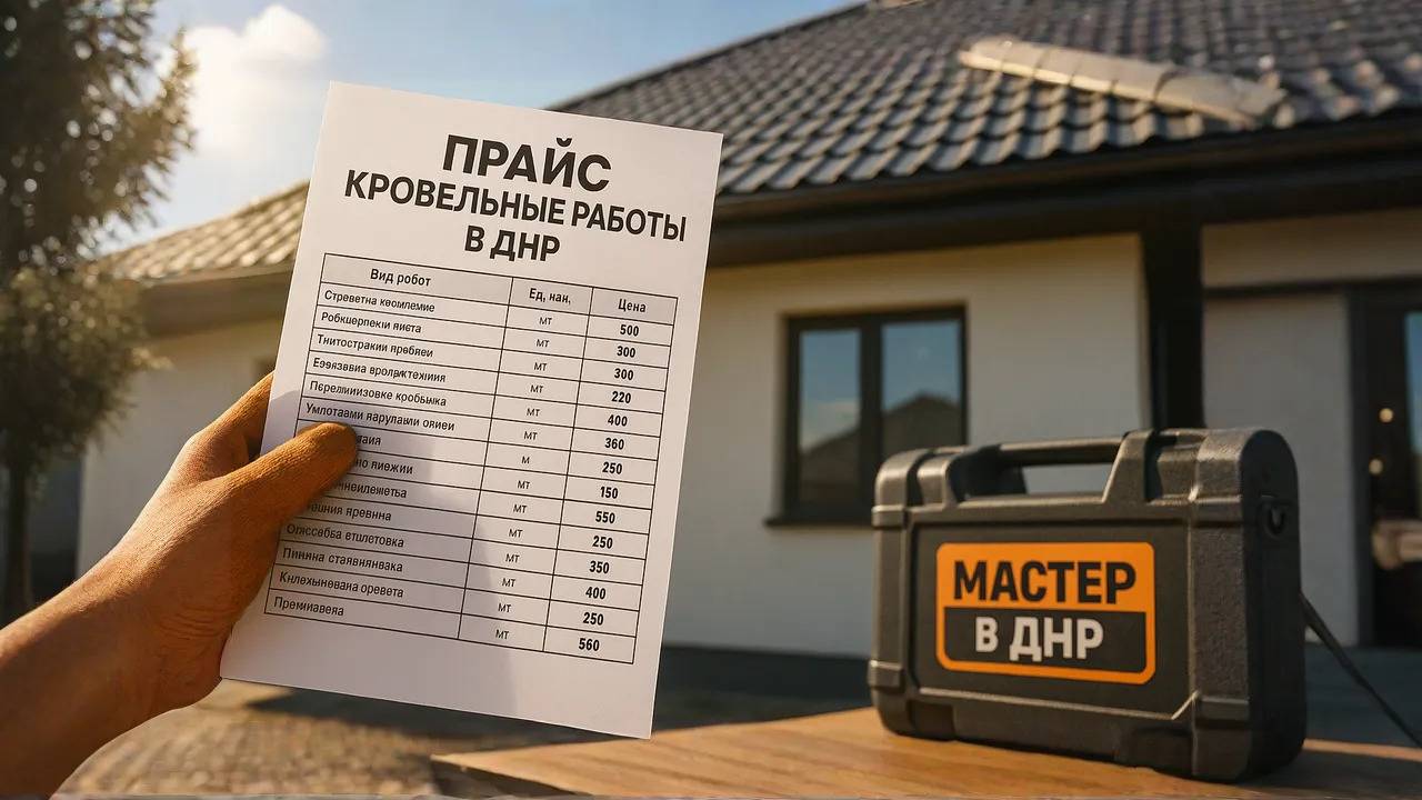 Обзор прайса "Кровельные работы" от "Мастер в ДНР"