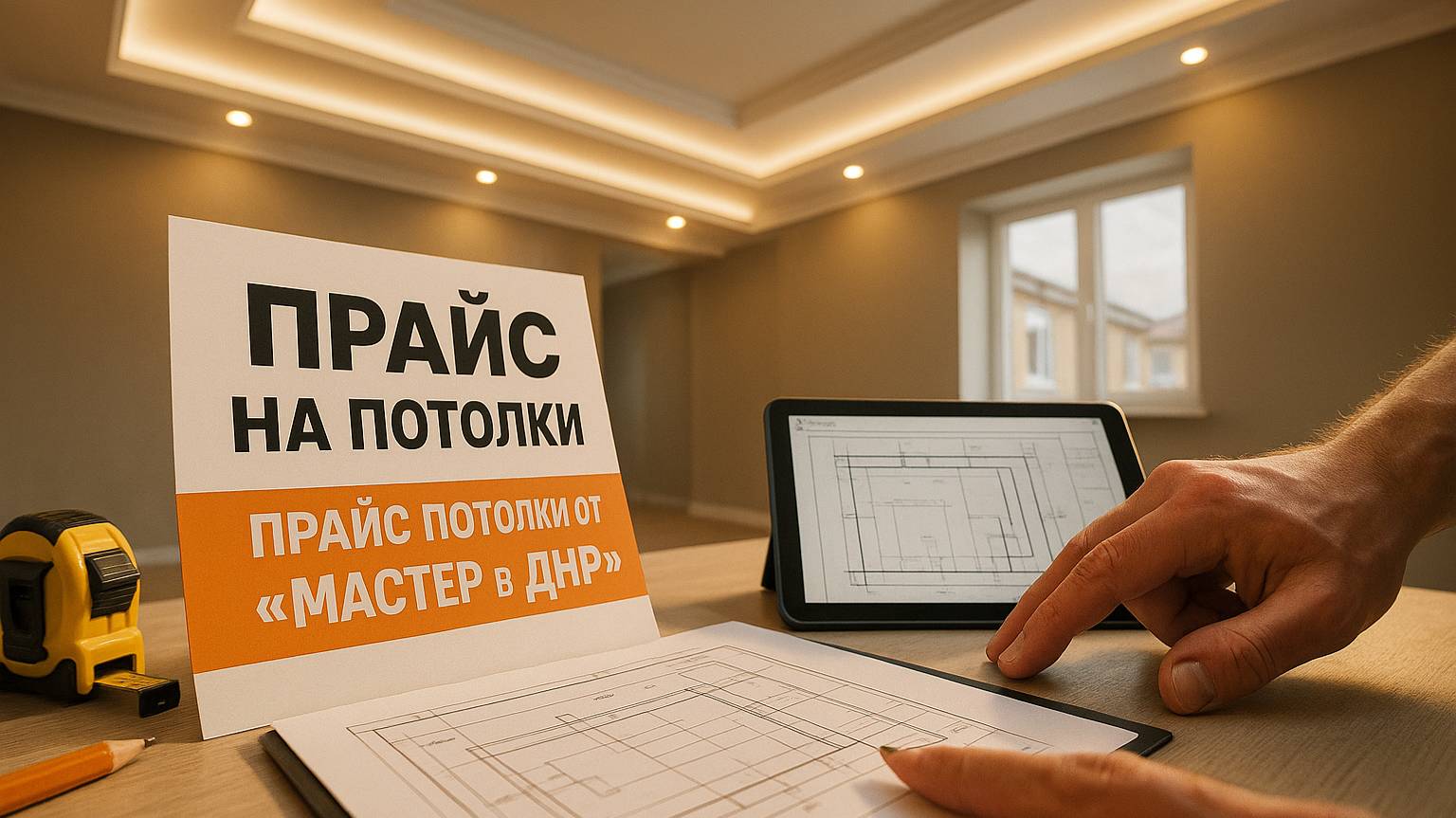 Обзор прайса "Потолки" от "Мастер в ДНР"