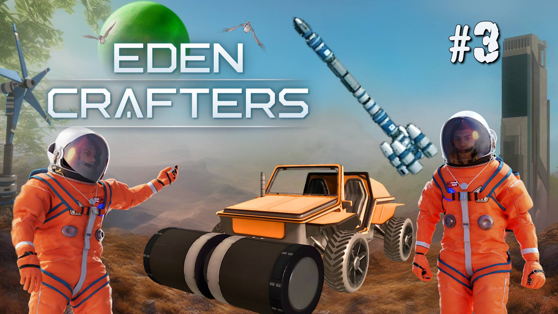 СМОТРИМ НА ДНК И ЖИВОТНЫХ? в EDEN CRAFTERS. КООП. №3