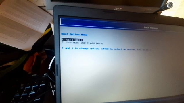 как на асер запустить виндовс с флешки