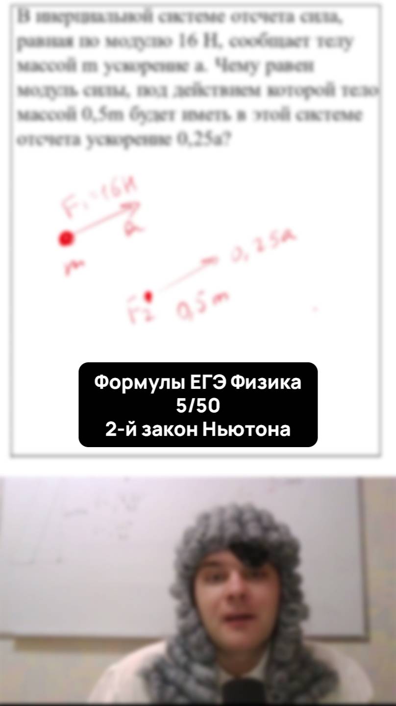 В инерциальной системе отсчета сила, равная по модулю 16 Н, сообщает телу массой