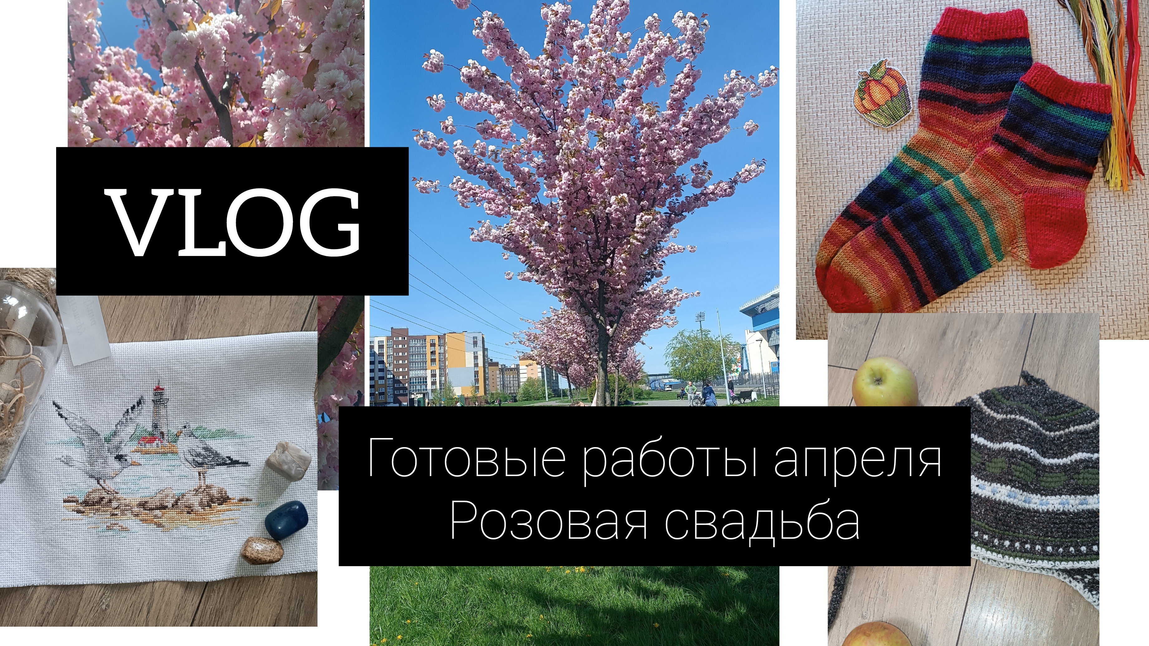 VLOG // цветёт сакура 🌸🌸//розовая свадьба 👰♀️🤵♂️//готовые работы апреля