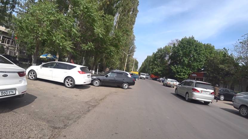 4K Город Кант, улица МОСКОВСКАЯ. Кыргызстан