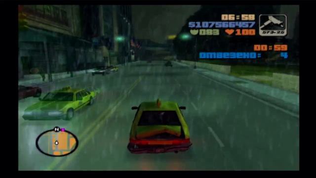 Grand Theft Auto III Работа Такси на пс2
