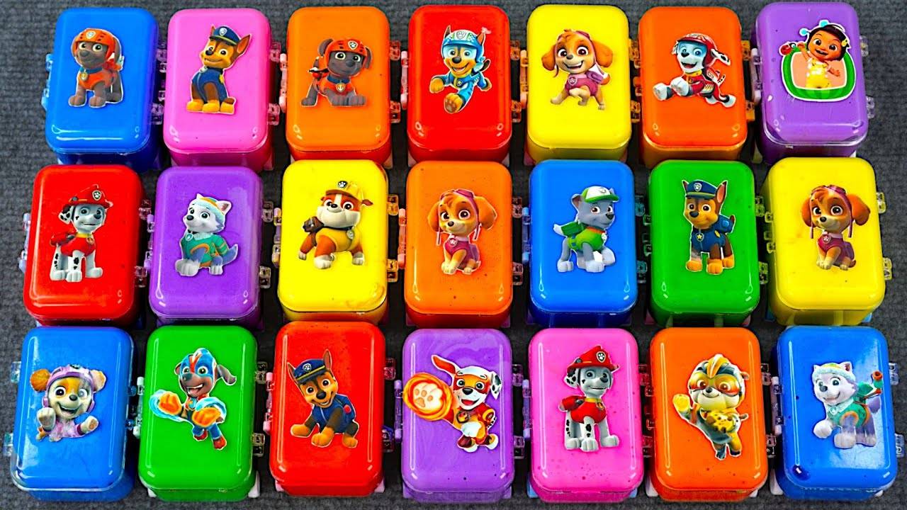 Игрушки из Мультфильма Щенячий Патруль в пластилине для малышей: Райдер, Чейз, Маршалл и друзья!