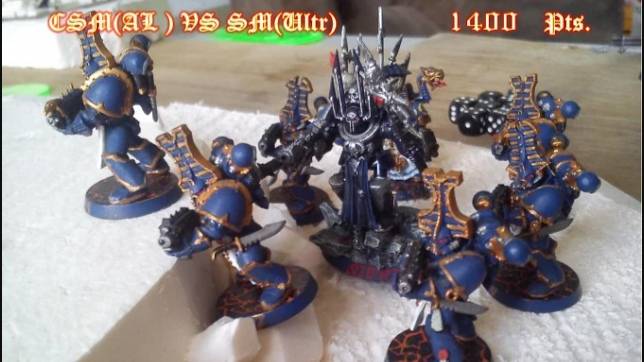 Battle Report Бой с полным подходом к правилам 5-ки CSM vs SM