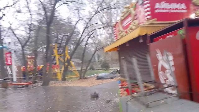 Бишкек Панфиловский парк аттракционов,кафе Santa, аттракцион Космос