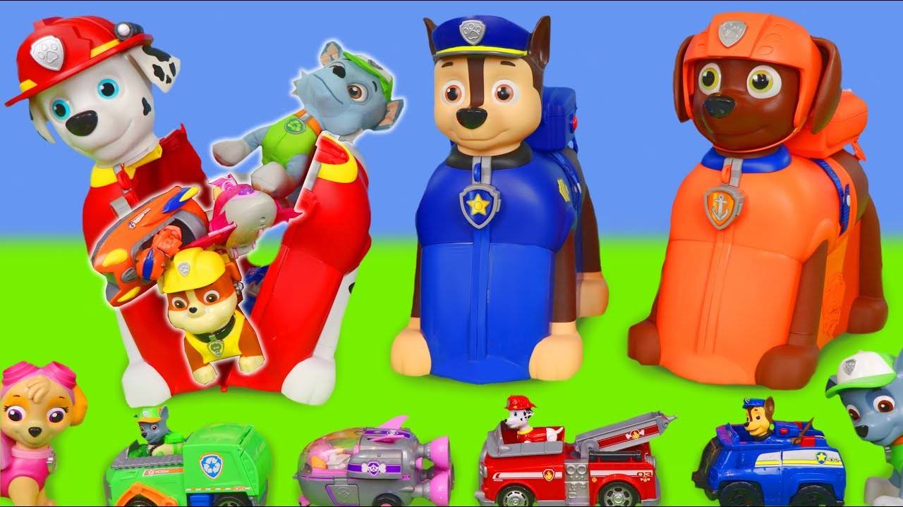ЩЕНЯЧИЙ ПАТРУЛЬ ИГРУШКИ И МАШИНКИ ДЛЯ ДЕТЕЙ | Играем в игрушки из мультика Щенячий Патруль