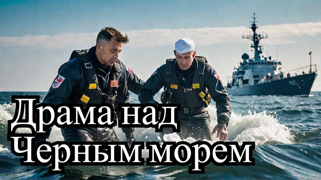 Российские моряки спасают пилотов над Черным морем