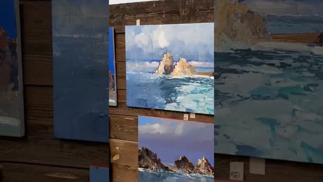 Выставка картин Александра Имедеева с пленэра о. Ольхон, о.Байкал, 2025 год