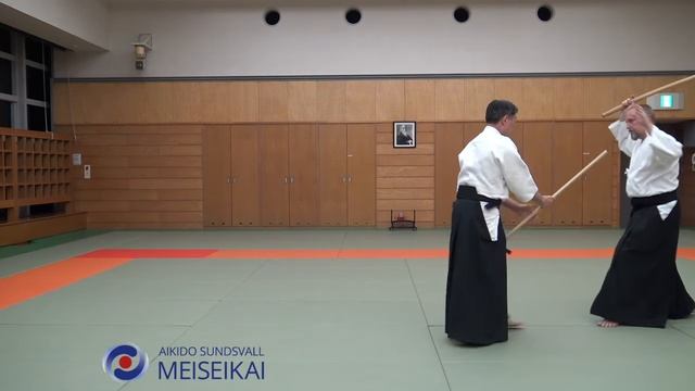 5 Aikido Jo Tai Ken Katadorimenuchi Ikkyo Omote 2 Shishiya Sensei Tokyo 2015