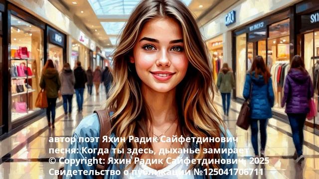 песня: Когда ты здесь, дыханье замирает | Слушать песни | текст песен