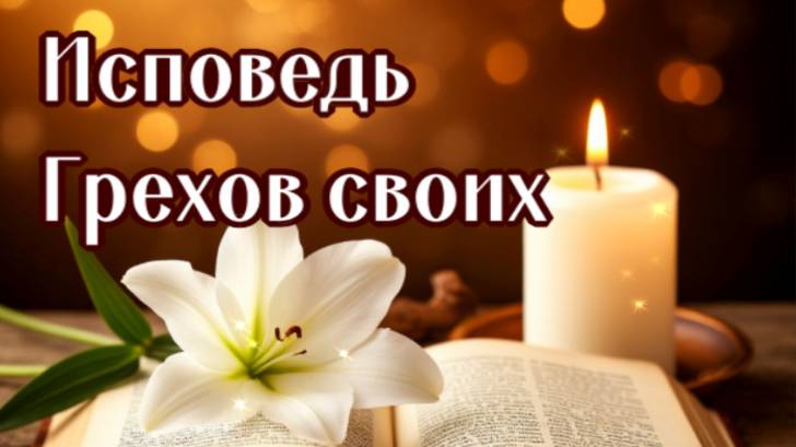 ИСПОВЕДЬ ГРЕХОВ