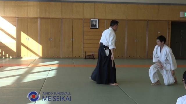 6 Aikido Jo no Tebiki Ai Hanmi Ikkyo Omote Shishiya Sensei Tokyo 2016