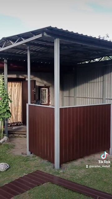 Беседка I Металлическая беседка I Навес из металлопрофиля I Сварим Металл