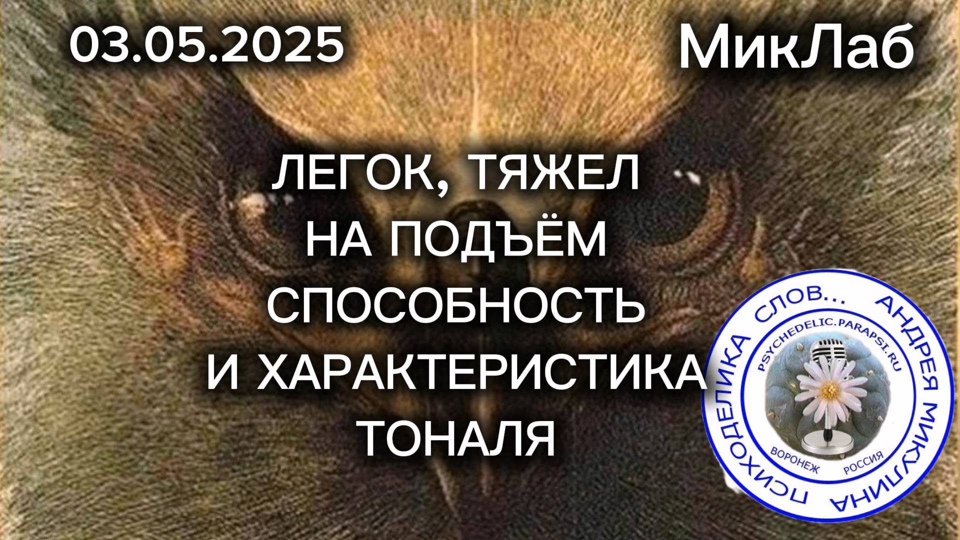 Лёгок, Тяжёл на подъём. Способность и Характеристика Тоналя Психоделика Слов Прямой Эфир с Микулиным