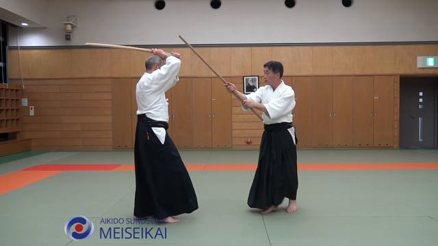 10 Aikido Jo Tai Ken Katadorimenuchi Shihonage Shishiya Sensei Tokyo 2015