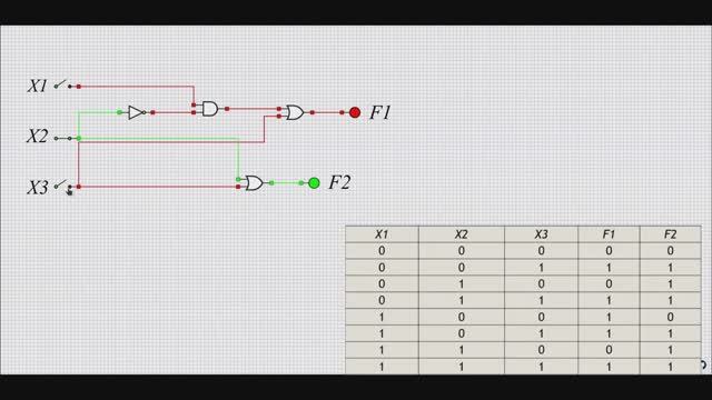 Hradla: пример решения логической задачи