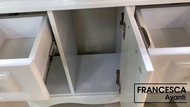 тумба Francesca Империя 80 белая с раковиной Классик