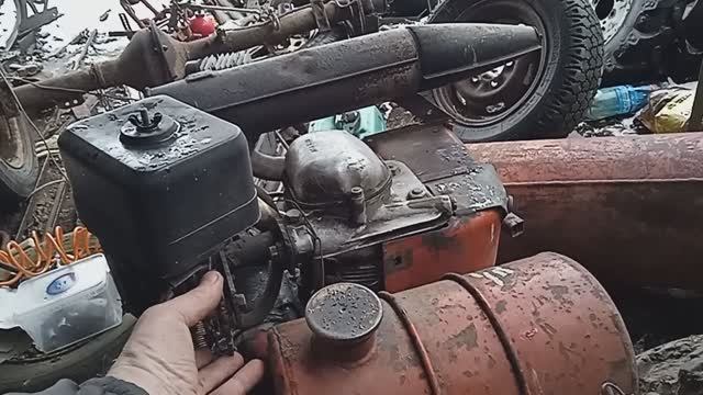 МТЗ-05 УД-15 китайский карбюратор бензину 15 лет запуск на холоде