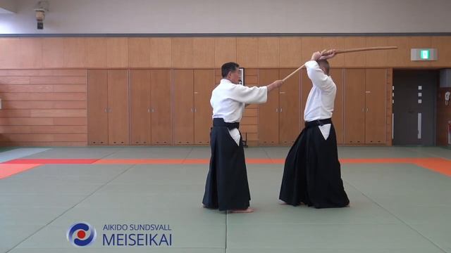 16 Aikido Ken Tai Ken Katadorimenuchi Ikkyo Omote Shishiya Sensei Tokyo 2015