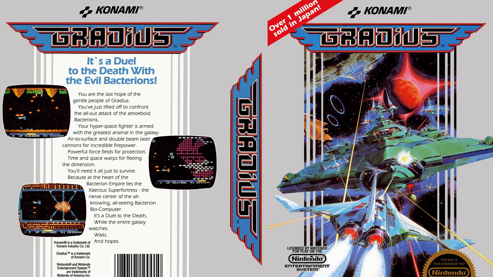 Gradius 1 // Градиус 1 // Nes // Dendy // 1440p, 60 fps