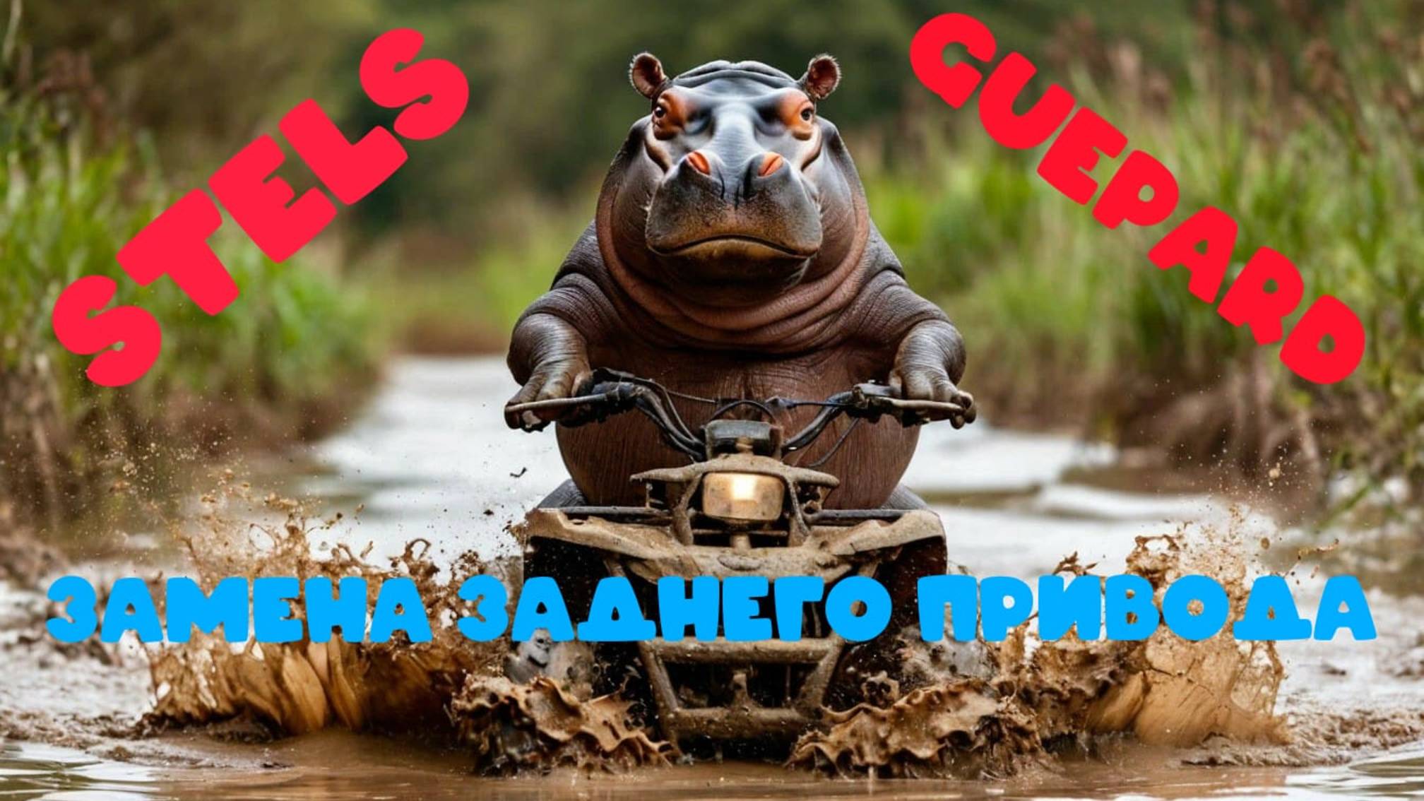 Замена заднего привода в сборе с ШРУС, квадроцикл Stels Guepard, посторонний звук задней подвески