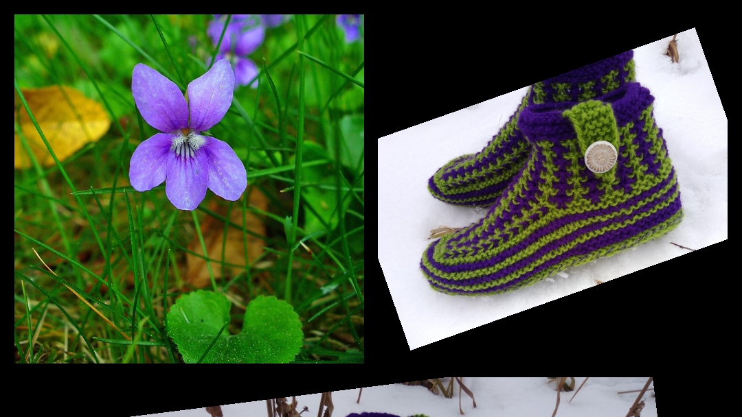 76. МК . # " ЛЕСНАЯ ФИАЛКА"# ТАПОЧКИ- ПИНЕТКИ ДЛЯ ВЗРОСЛЫХ #